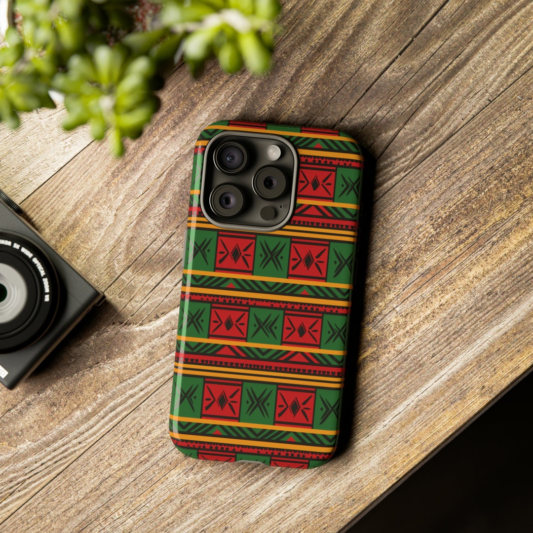 Kente Cloth Inspired Afrocentric Phone Case| Gift 4 African American ...