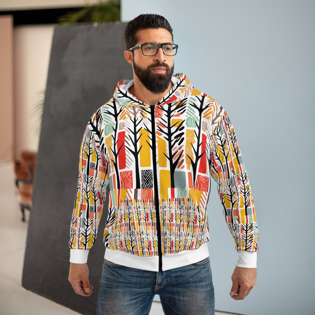 Colorful Nature Zip up Hoodie| Nature Lover Colorful Hoodi Sweatshirt ...