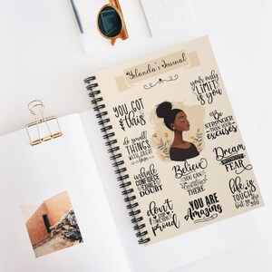 Personalized Black Woman Affirmations Journal Gift 4 Daughter| African ...