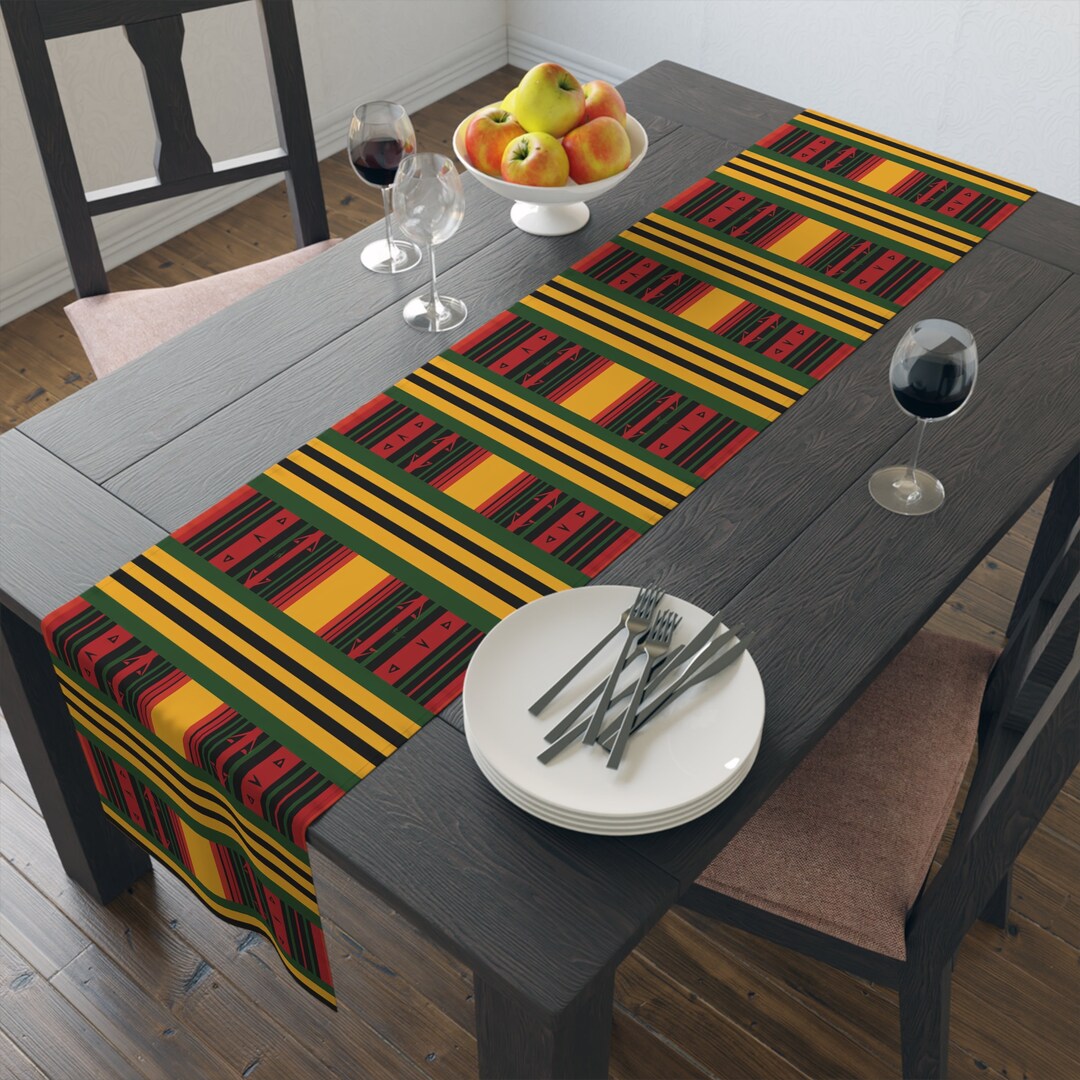Modern African Kente Cloth Print Decorations | Kwanzaa Decor| Kwanzaa ...