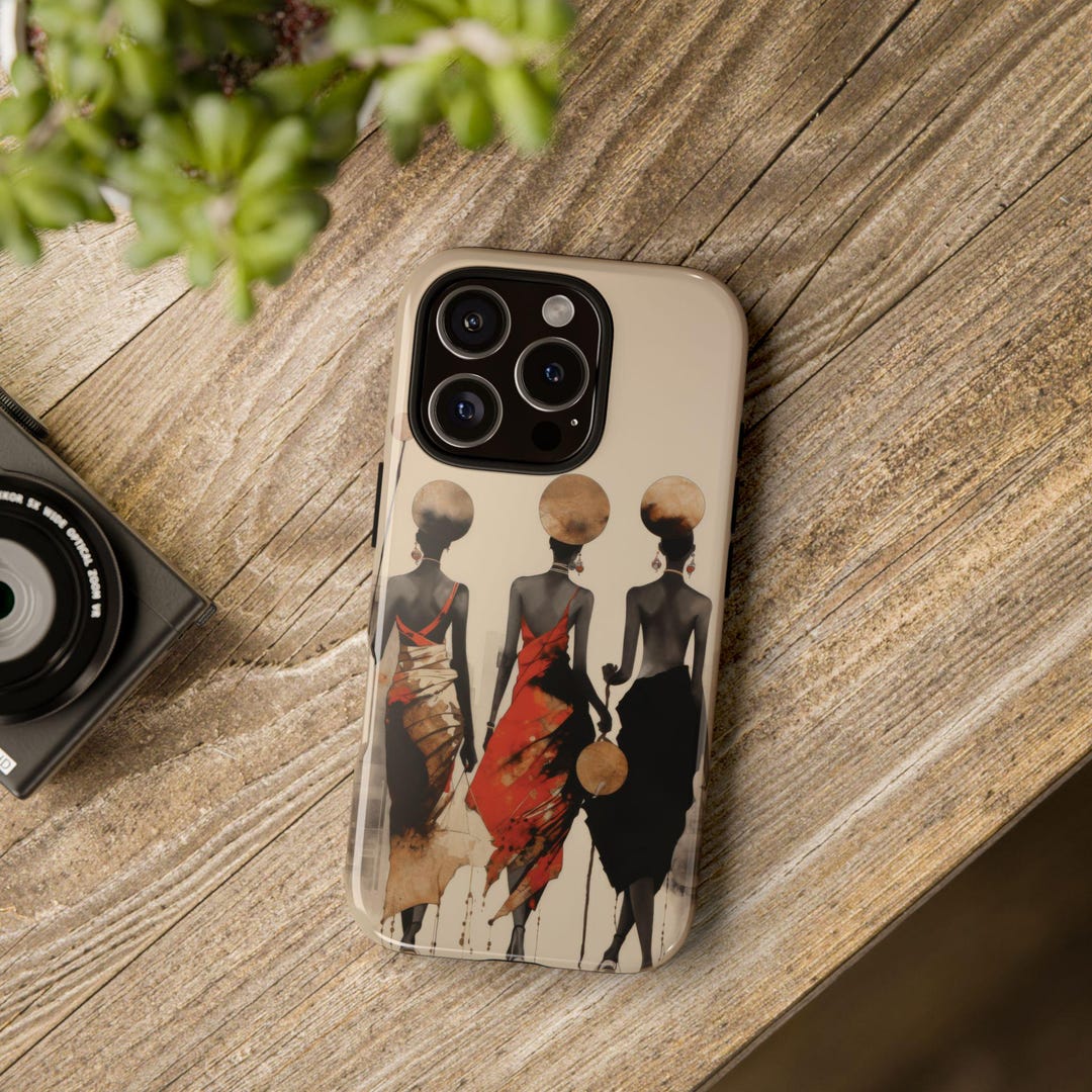 Afrocentric Artsy Black Woman Warrior Phone Case | Modern African ...