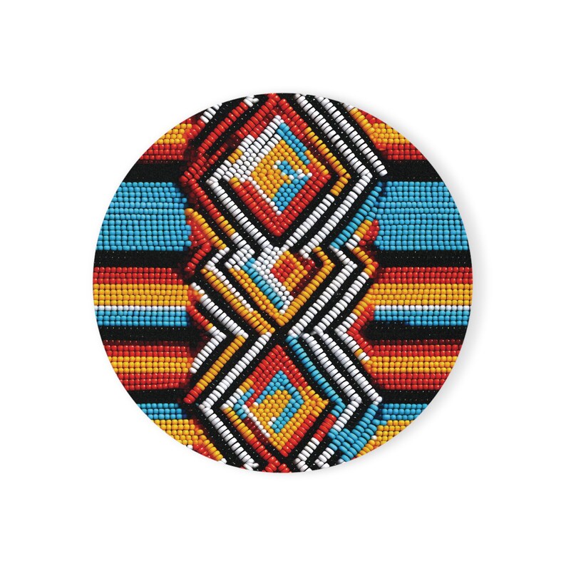 Ethnic Cork Back Coasters| Zulu Bead Art Inspired Coaster |african ...