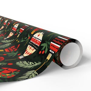 Modern Afrocentric Holiday Wrapping Paper for African American ...