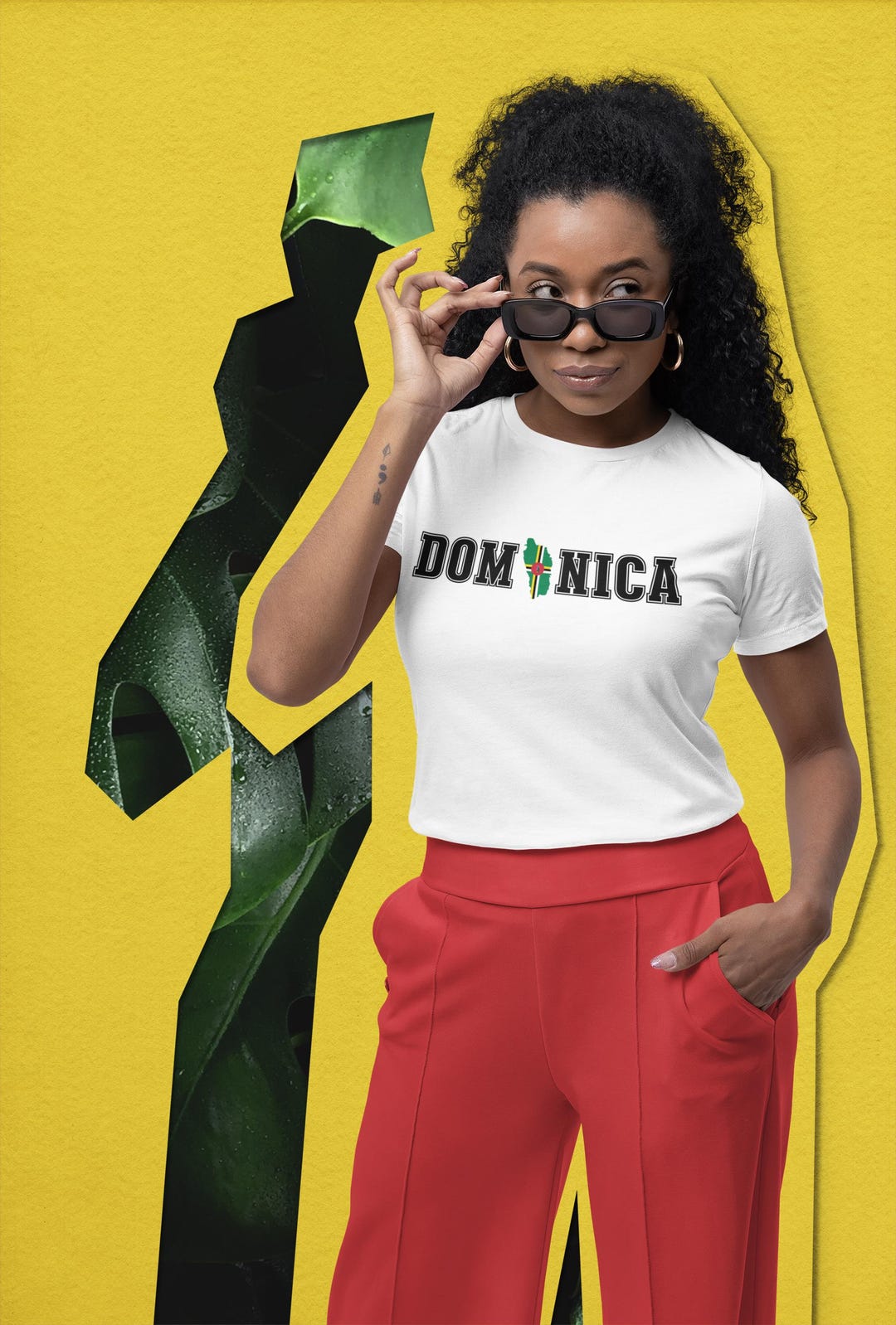 Dominica Shirt | Dominica Map T-shirt Gift 4 Her | Dominica Flag Vacay ...