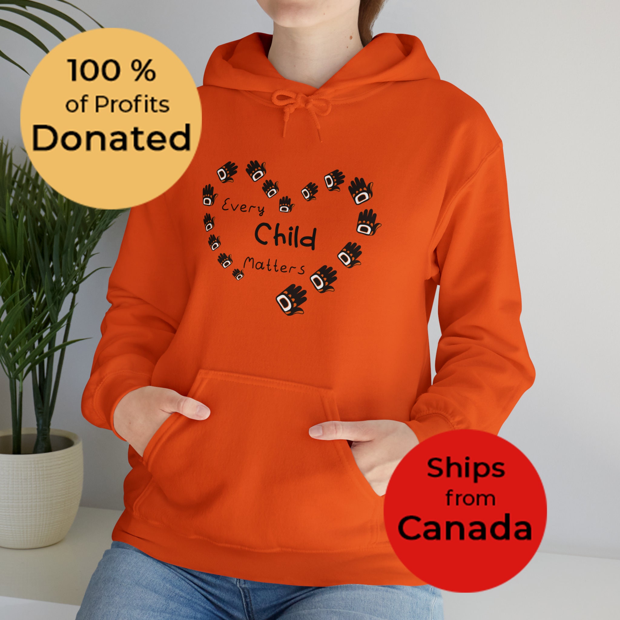 Every Child Matters Hoodie 100 % of PROCEEDS DONATED Truth and ...