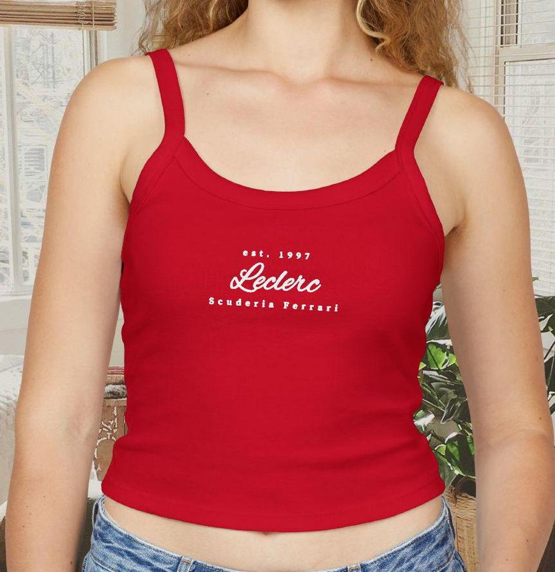 Charles Leclerc Tank Top, Scuderia Ferrari Crop Top, F1 Merchandise ...