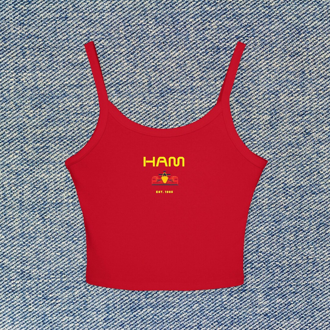 Lewis Hamilton Tank Top Scuderia Ferrari Crop Top F1 Merchandise ...