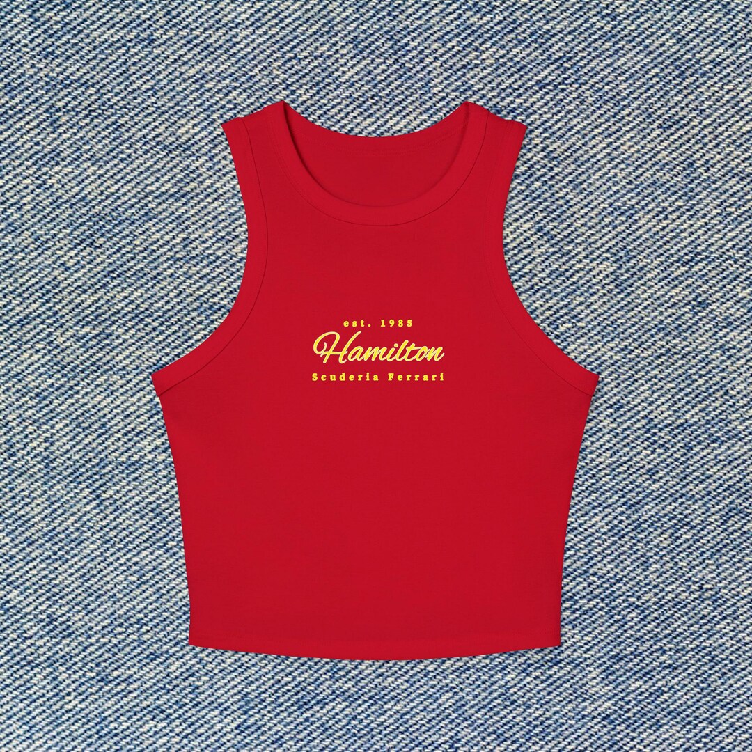 Lewis Hamilton Tank Top Scuderia Ferrari Crop Top F1 Merchandise ...