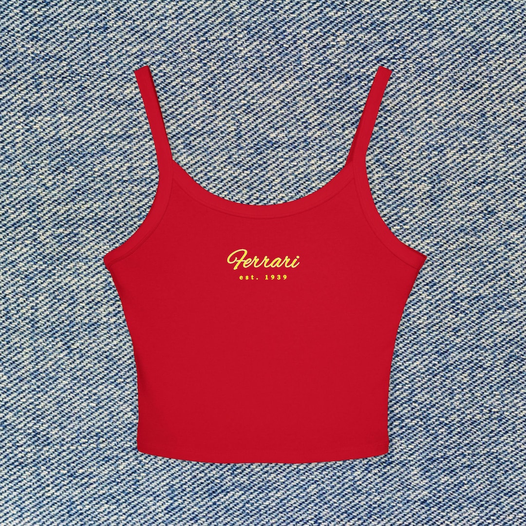 Ferrari Cropped Tank Top Charles Leclerc Lewis Hamilton Womens Formula ...