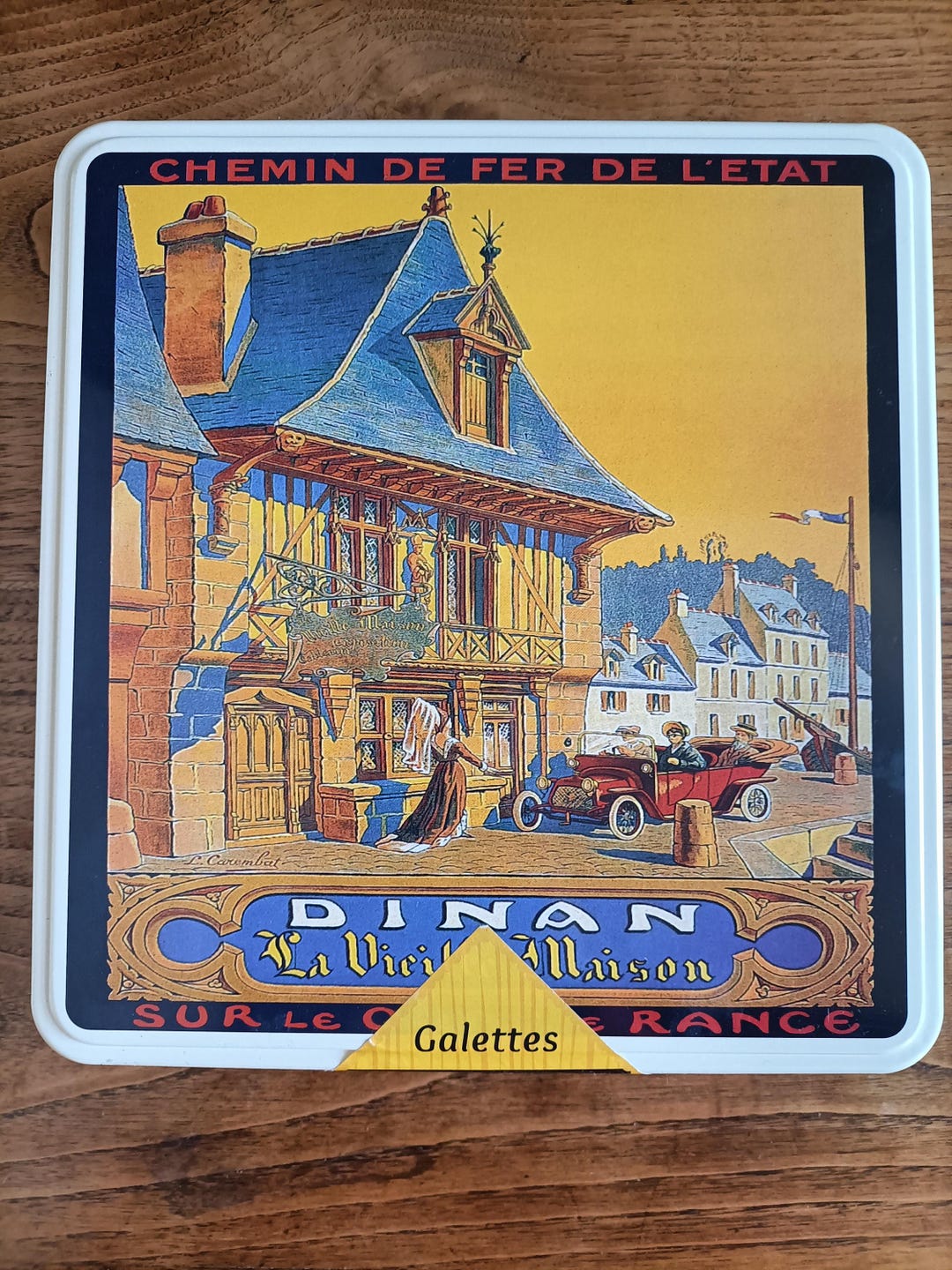 Dinan Rectangular Metal Advertising Box • Biscuit Box • Box With Lid ...
