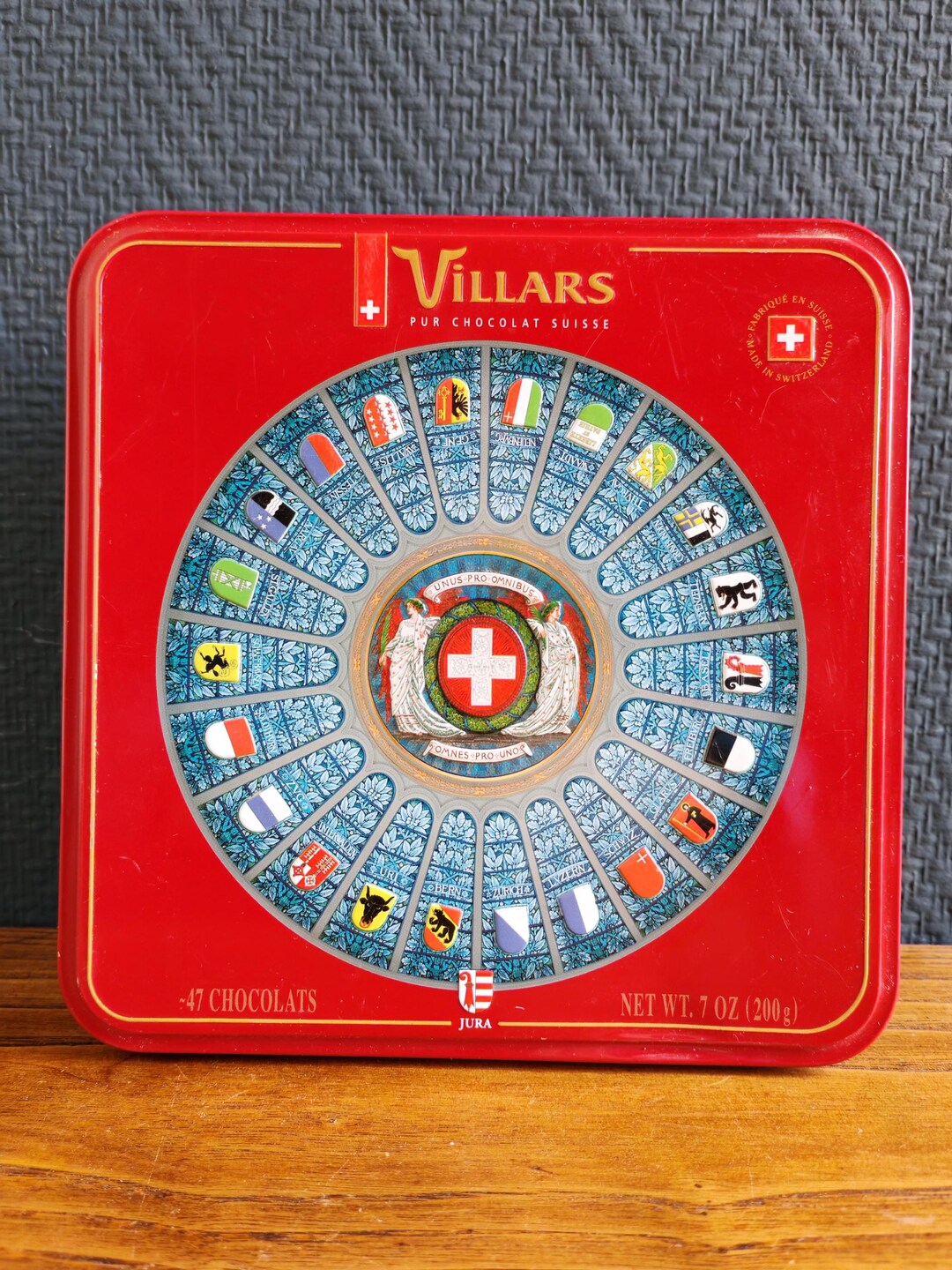 Metal Advertising Box • Villars Chocolate Box • Vintage Collector's Box ...