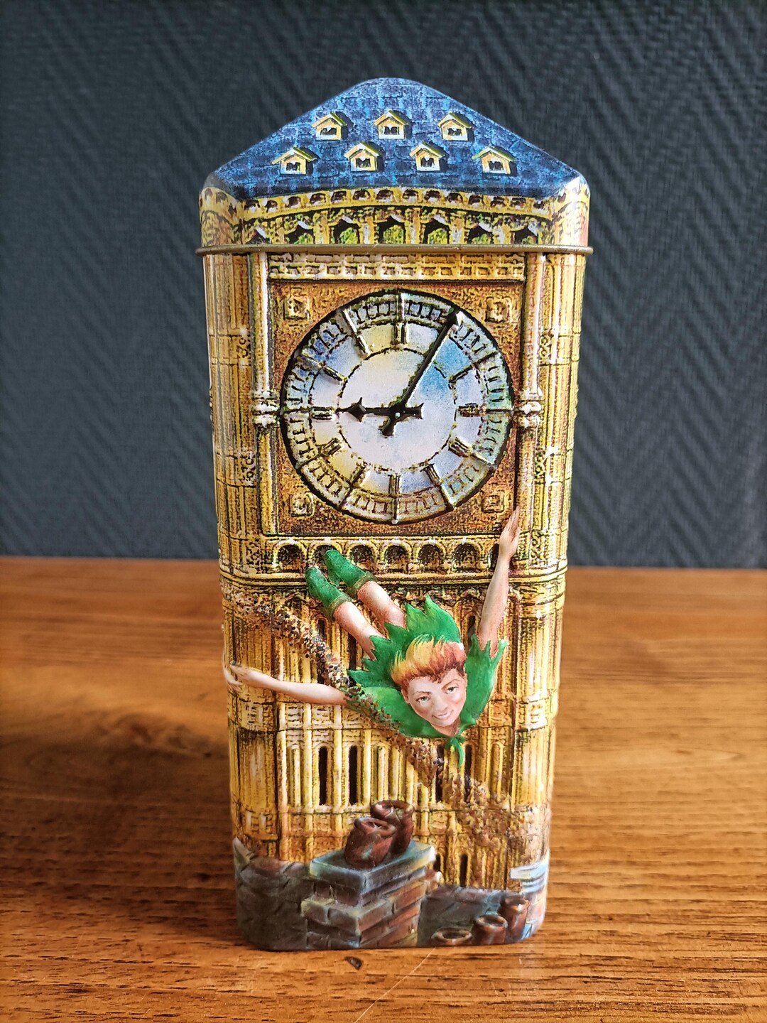 Churchill's Peter Pan Big Ben London Metal Box, Fairy Tale Scenes ...