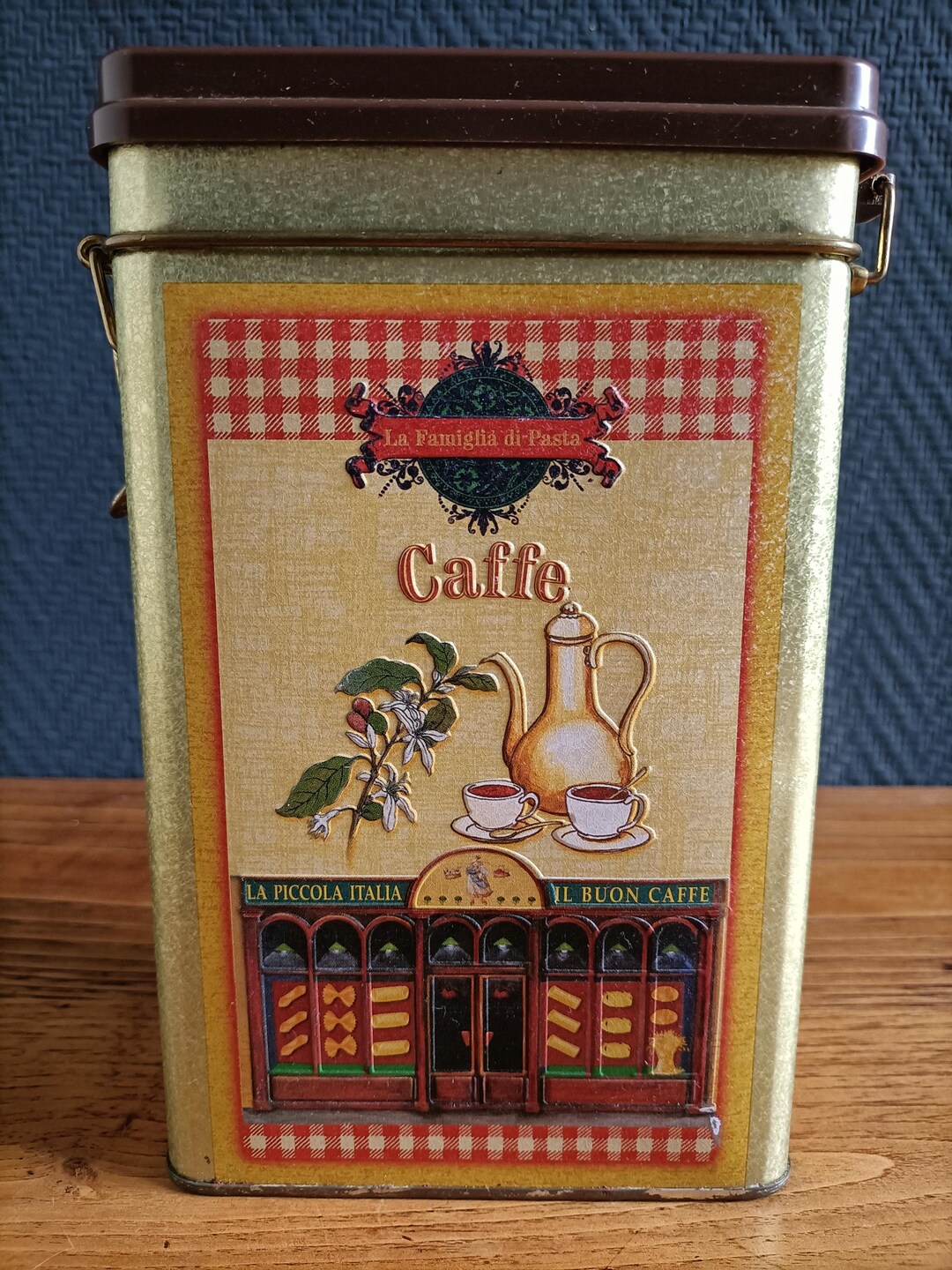 Vintage Metal Coffee Box La Piccola Italia Coffee Harvest Box Box ...