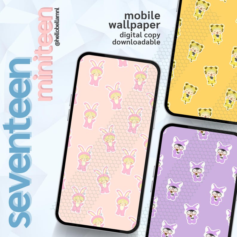 Seventeen Miniteen SVT Digital Wallpaper Seventeen Wallpaper - Etsy
