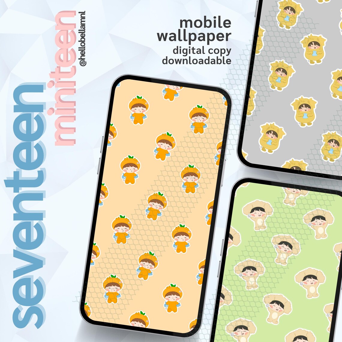 Seventeen Miniteen SVT Digital Wallpaper Seventeen Wallpaper - Etsy