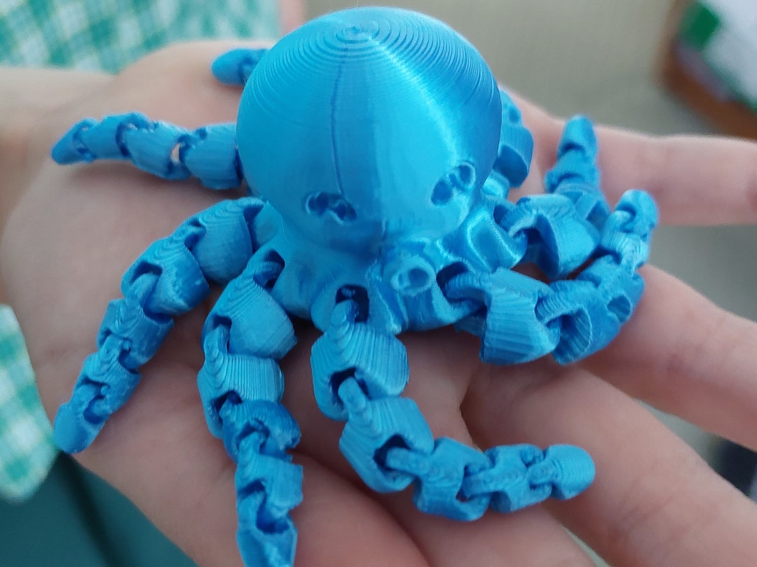 Scar Face the Cute 3D Printed Bendy Articulated Octopus - Etsy
