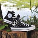 Embroidered Skeleton Dancing Wedding Converse Chuck 70 - Gothic Bridal ...