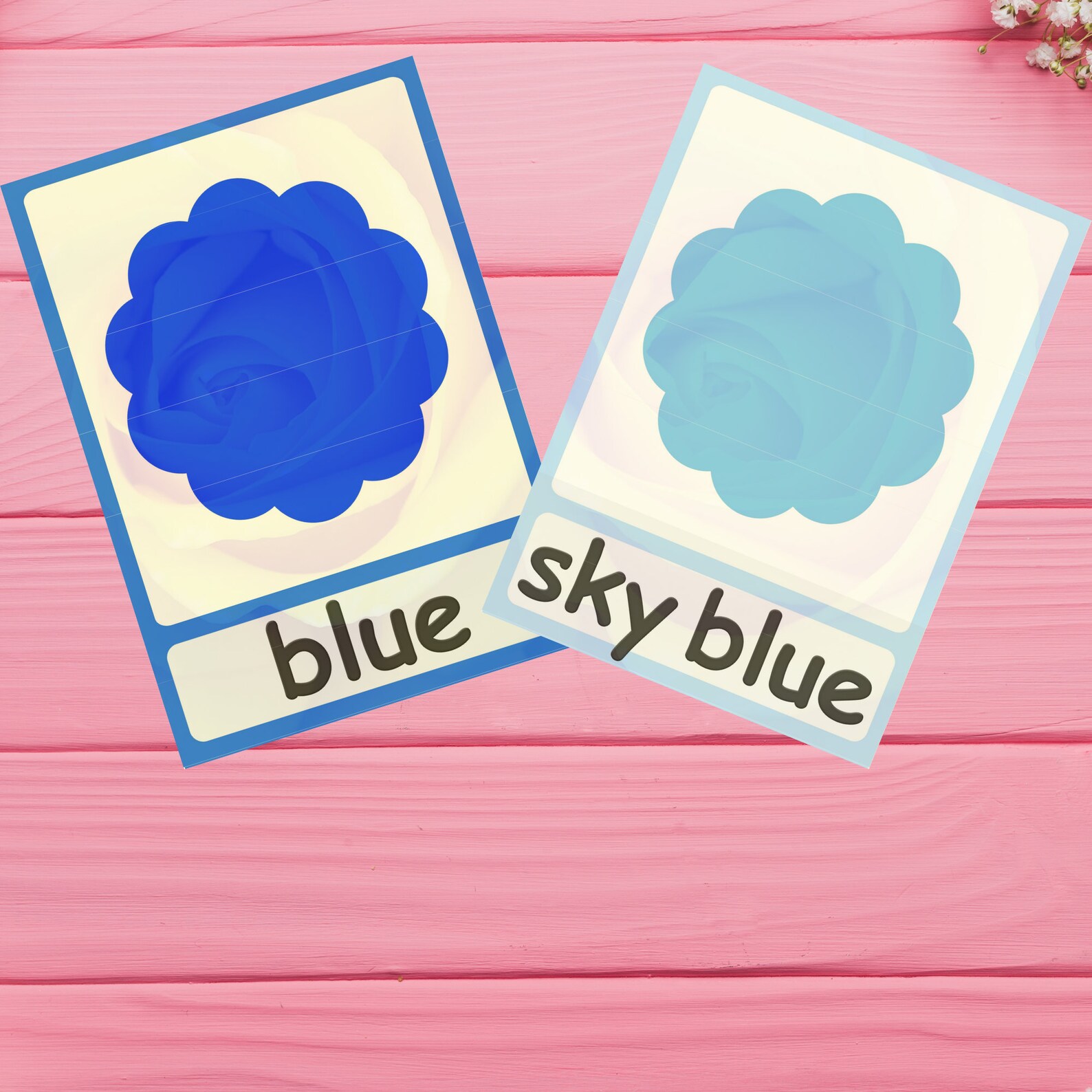 Colors Flashcards, Colours Posters, Colors Flash Cards, Montessori ...