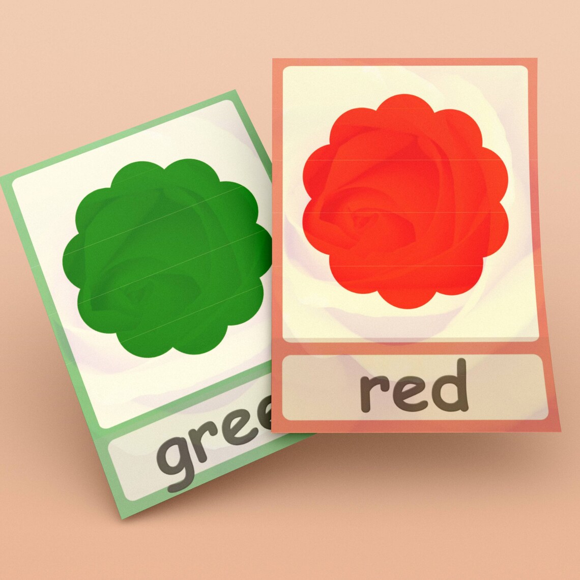 Colors Flashcards, Colours Posters, Colors Flash Cards, Montessori ...