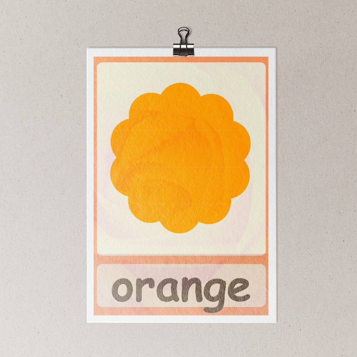 Colors Flashcards, Colours Posters, Colors Flash Cards, Montessori ...