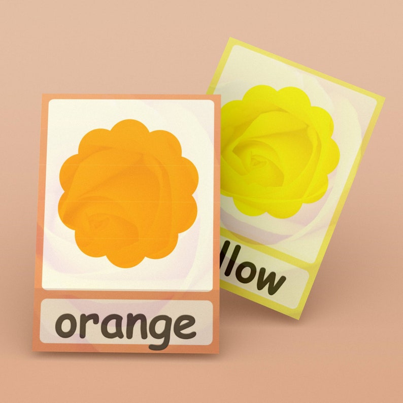 Colors Flashcards, Colours Posters, Colors Flash Cards, Montessori ...
