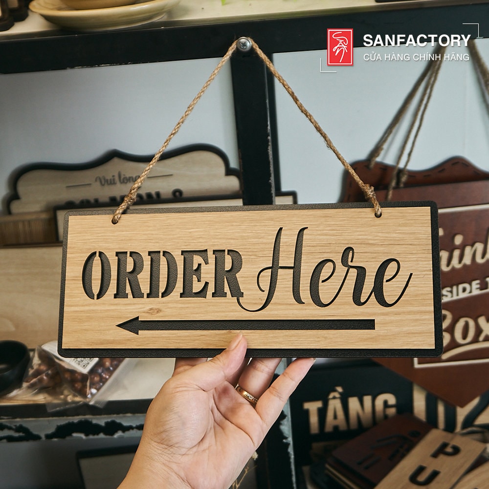 Order Here Sign | Restaurant Cafe Coffee Shop Signs | Overhead Double ...