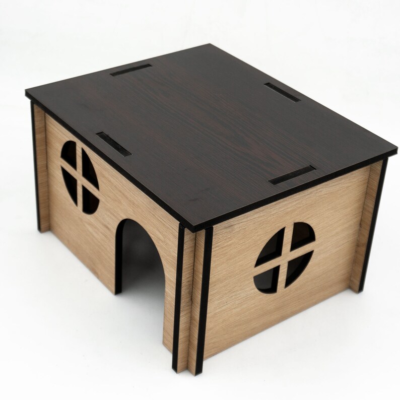 Wooden Hamster House | Hamster Furniture Furnishings, Cage Decoration ...