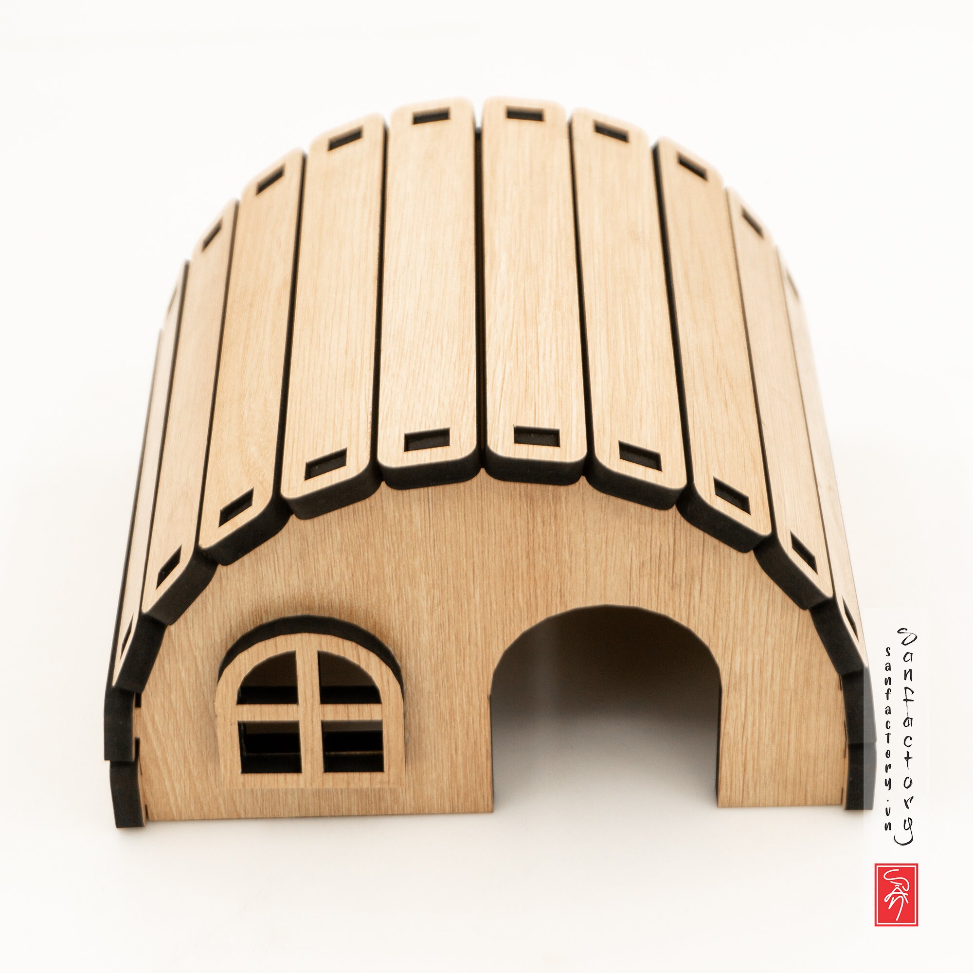 Wooden Hamster House | Hamster Furniture Furnishings, Cage Decoration ...