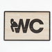 WC Sign Washroom Sign Water Closet Sign WC Bathroom Sign - Etsy