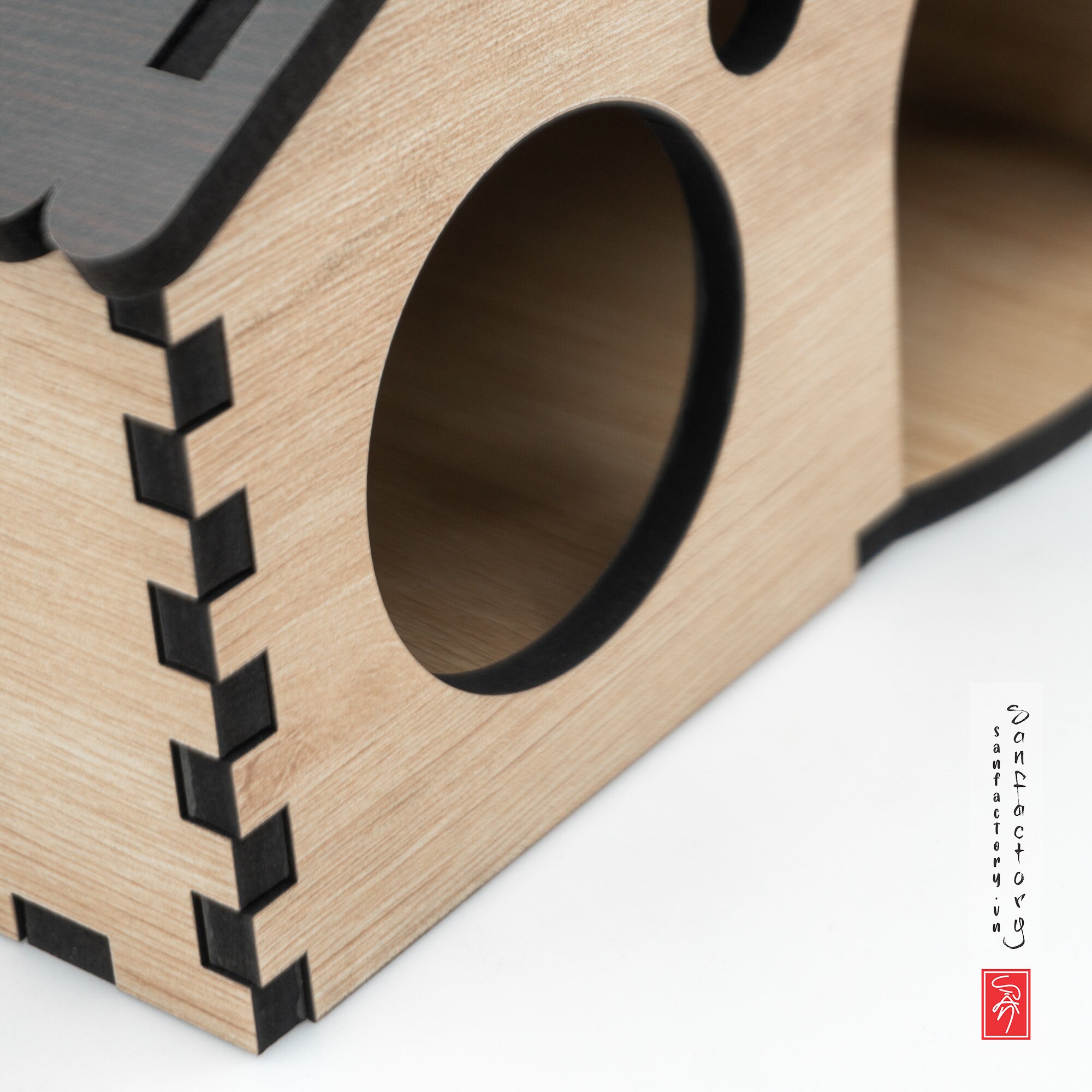 Wooden Hamster House | Hamster Furniture Furnishings, Cage Decoration ...