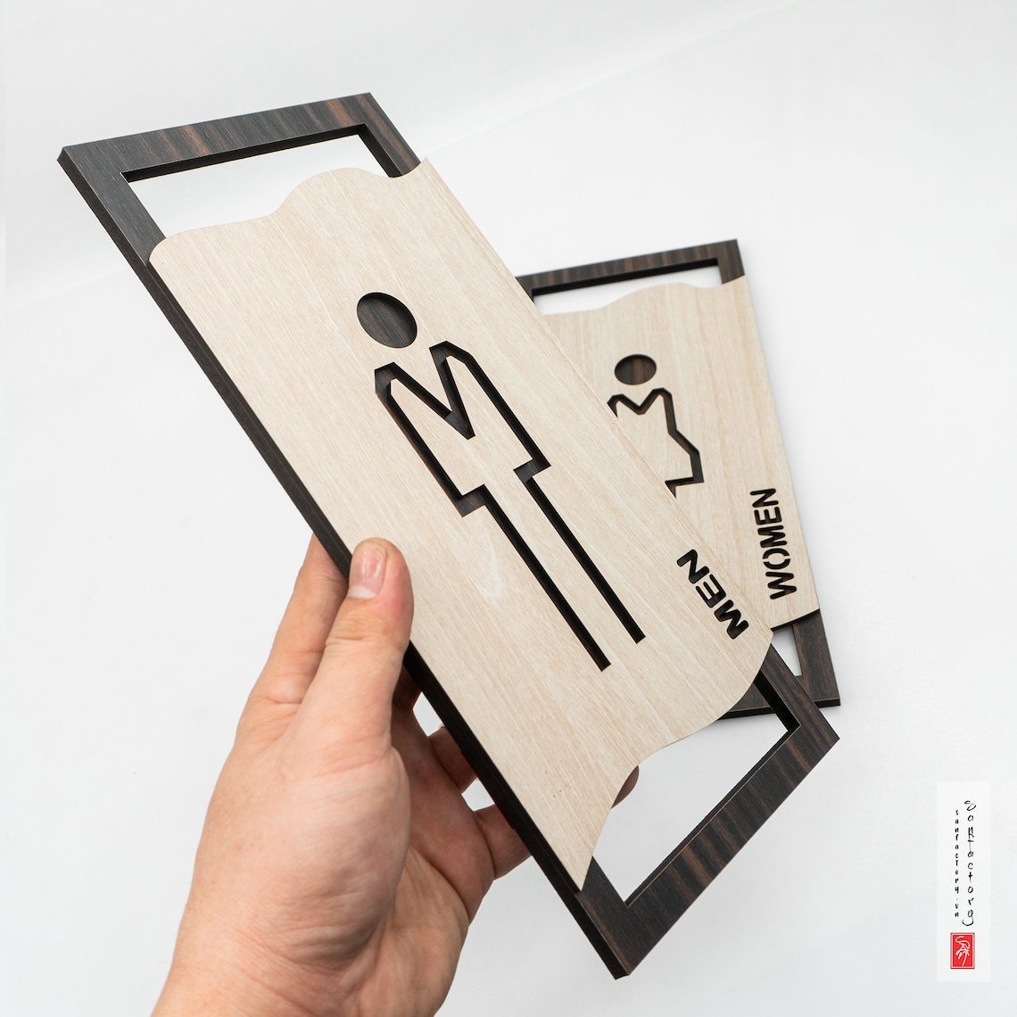 Men Toilet Door Sign Women Toilet Door Sign Unisex Bathroom - Etsy