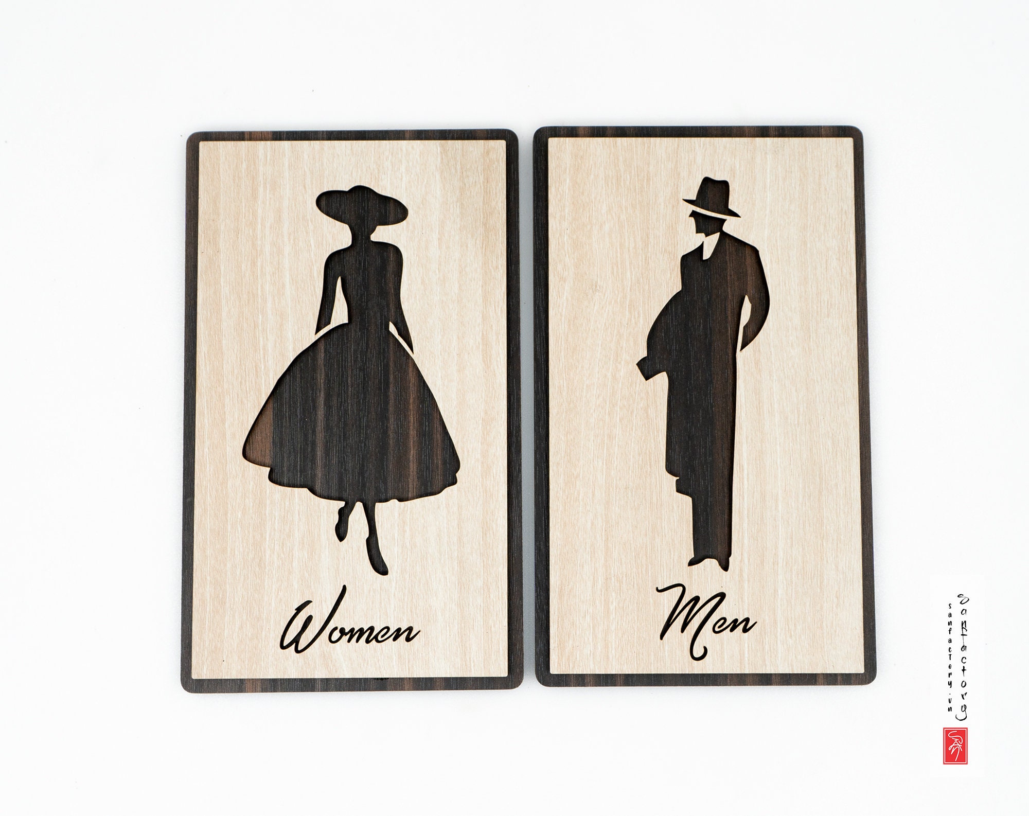 Men Toilet Door Sign, Women Toilet Door Sign, Unisex Bathroom Sign ...