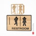 Restroom Wooden Vintage Sign, Toilet Door Sign, WC Sign, Restroom Door ...