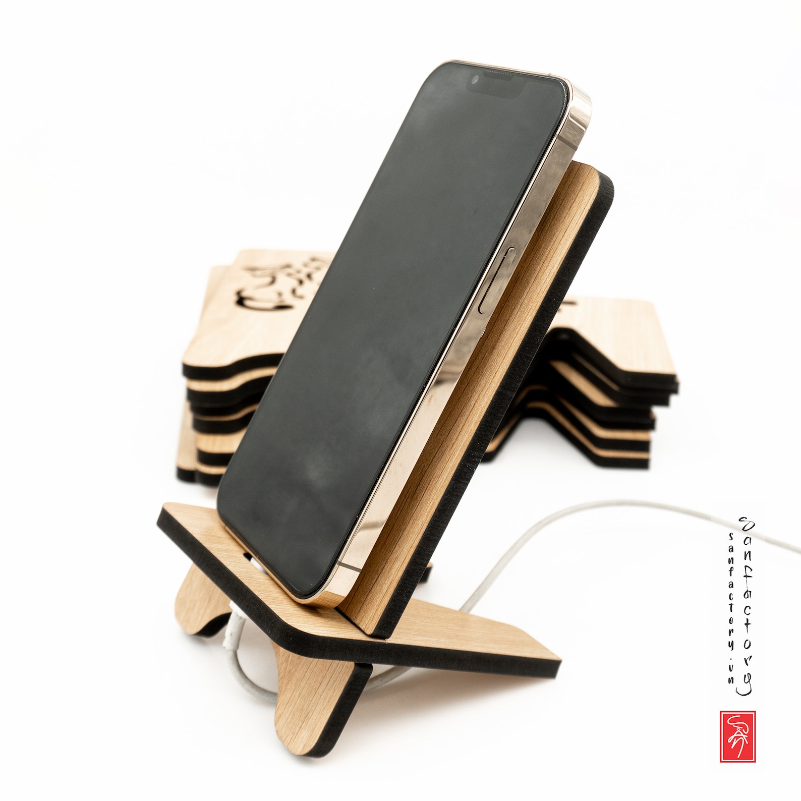 Wooden Phone Stand | Phone Holder |phone Dock |phone Mount |desk Phone ...