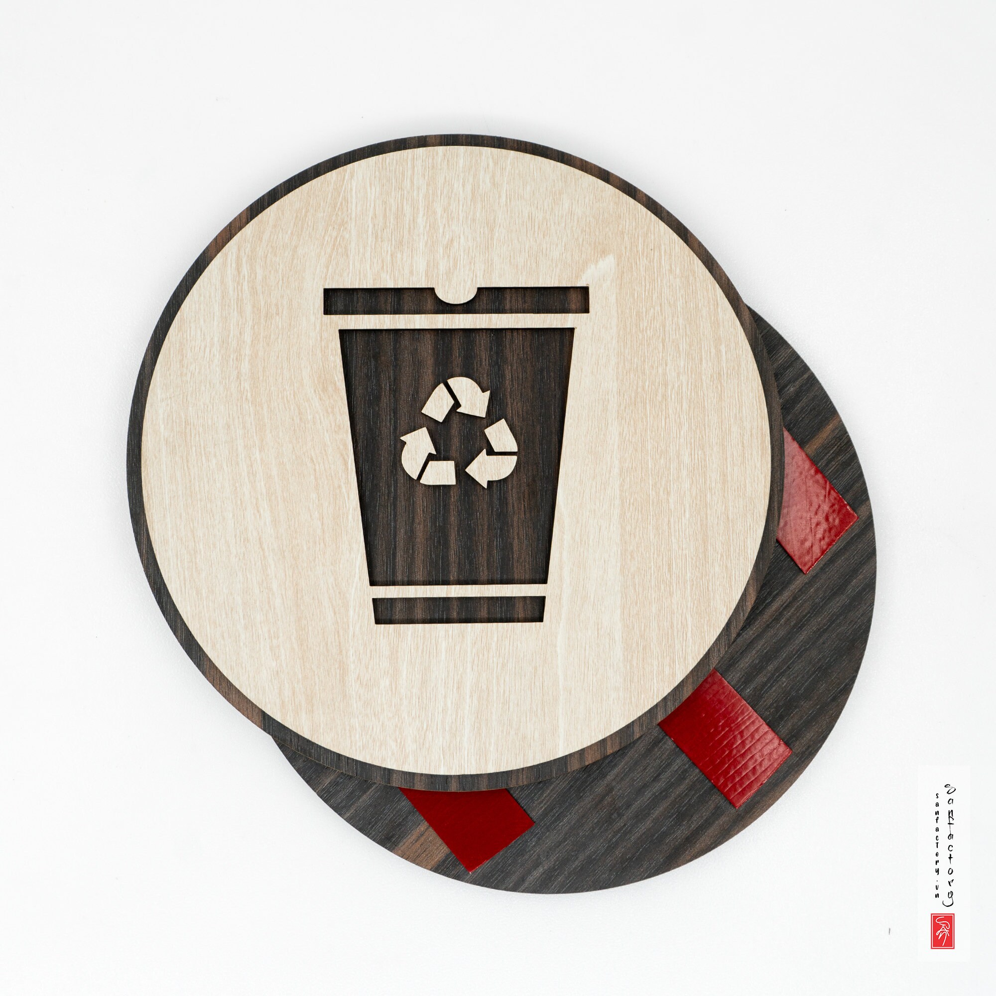 Recycling Bin Sign , Trash and Recycle Signs , Garbage Label , Recycle ...