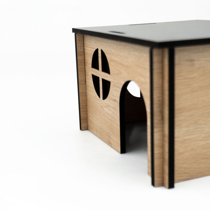 Wooden Hamster House | Hamster Furniture Furnishings, Cage Decoration ...