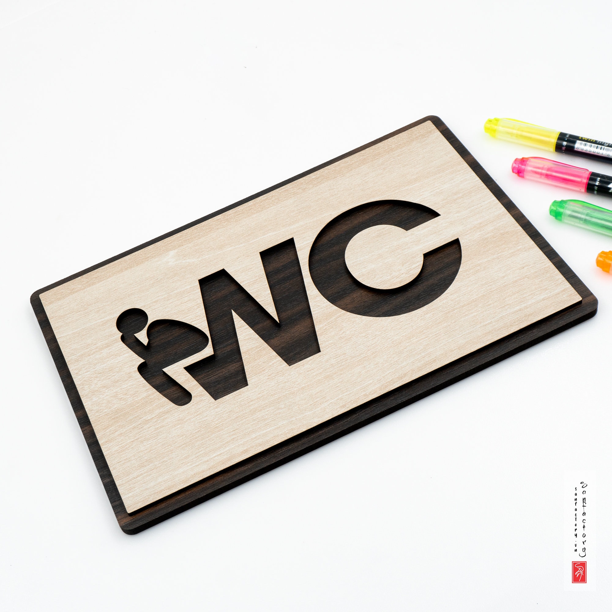 WC Sign Washroom Sign Water Closet Sign WC Bathroom Sign - Etsy