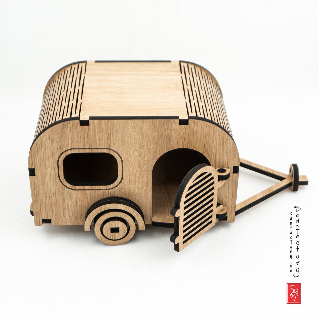 Wooden Hamster House | Hamster Furniture Furnishings, Cage Decoration ...