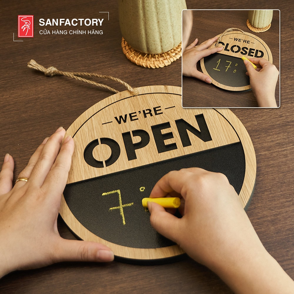 Open-closed Double Sided for Business , Hanging Door Sign Chalk Board ...