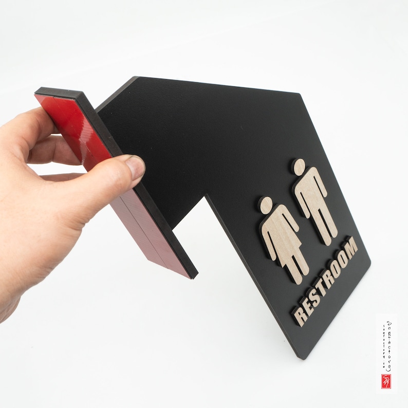 Restroom Door Signs , WC Symbols , Wooden Sign , Unisex Toilet ...