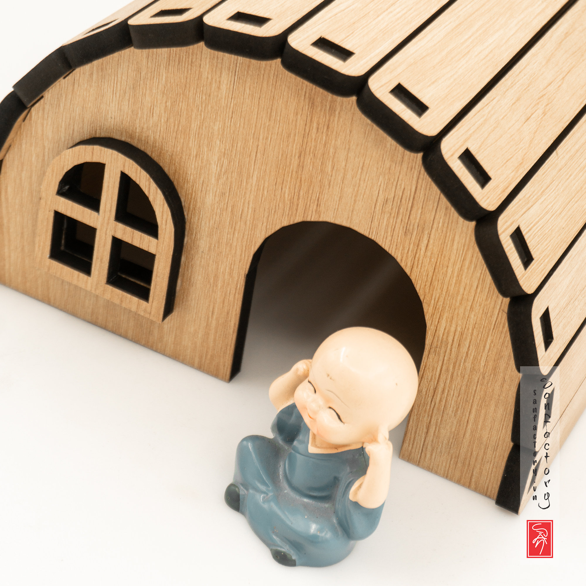 Wooden Hamster House | Hamster Furniture Furnishings, Cage Decoration ...