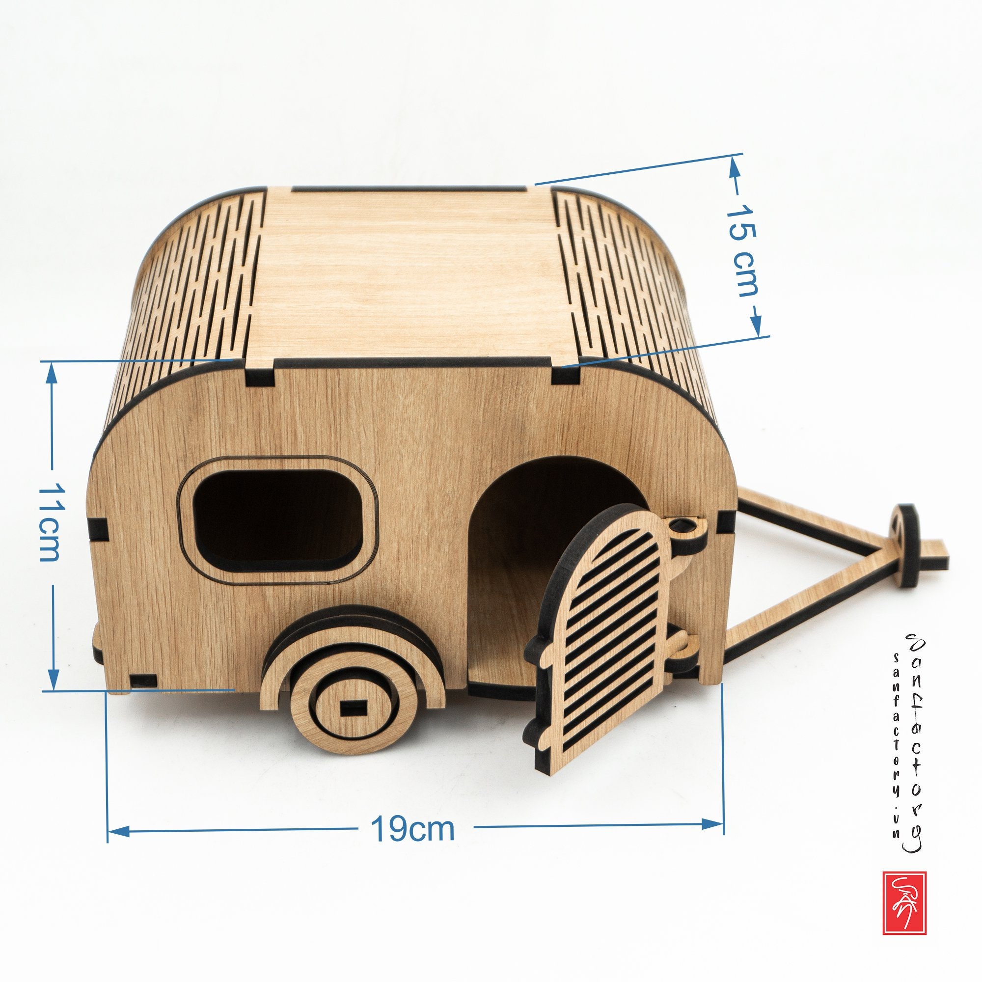 Wooden Hamster House Hamster Furniture Furnishings, Cage Decoration ...