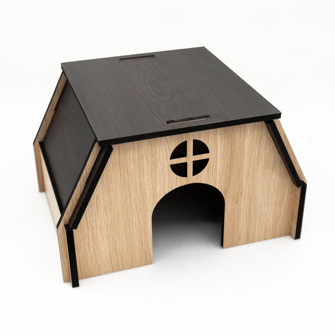 Wooden Hamster House | Hamster Furniture Furnishings, Cage Decoration ...