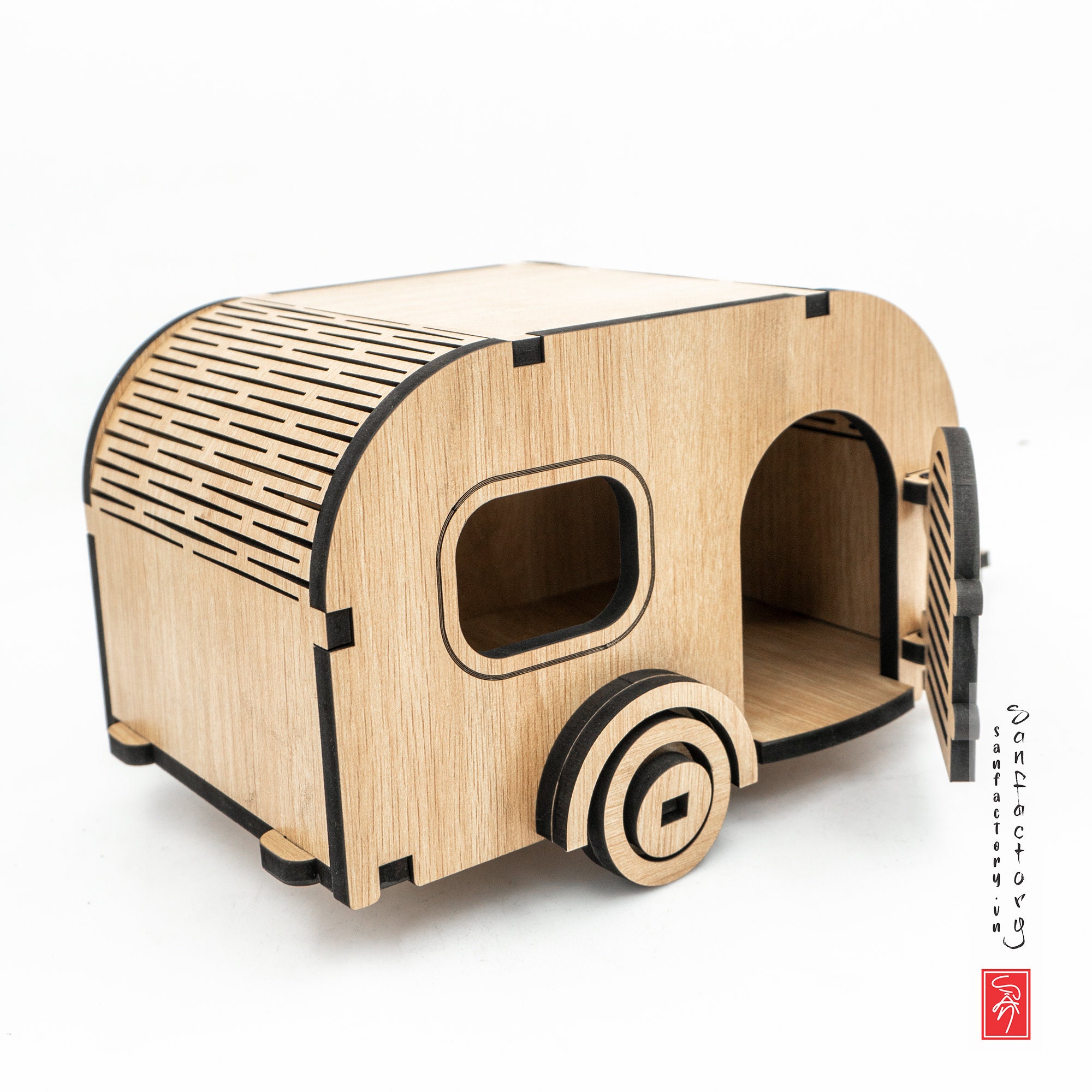 Wooden Hamster House Hamster Furniture Furnishings, Cage Decoration ...