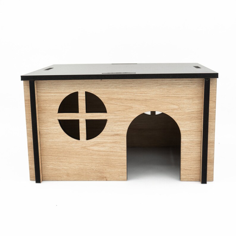 Wooden Hamster House | Hamster Furniture Furnishings, Cage Decoration ...