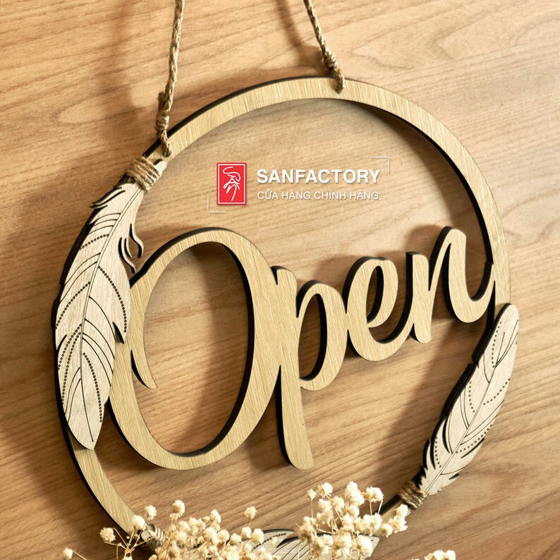 Open Wooden Sign, Door Sign, Business Sign, Storefront Sign, Shop Open ...