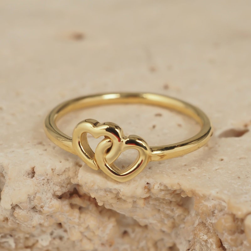 Open Heart Ring - Etsy