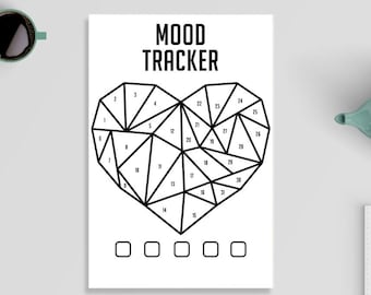 Heart Mood Tracker - Etsy