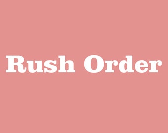 Rush Order Fee - Etsy