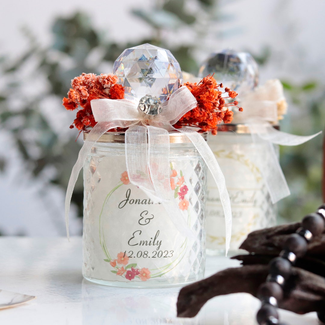 Personalized Candle Favor Luxury Wedding Party Gifts for Guests Unique ...